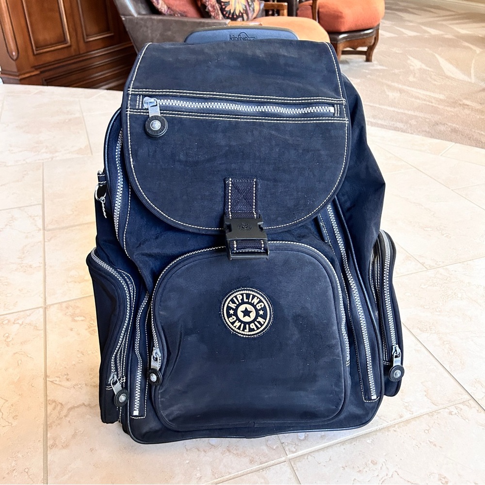 Kipling Alcatraz Black Nylon Rolling Laptop Wheeled B… - Gem